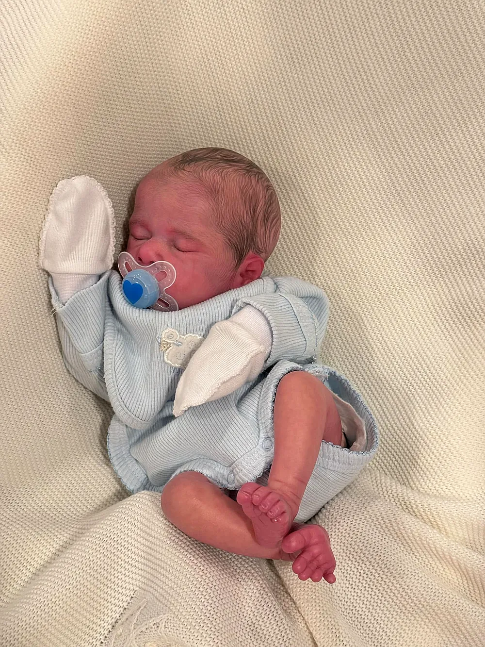 Pip prototype reborn doll by Holly Paz | Peekaboo reborns