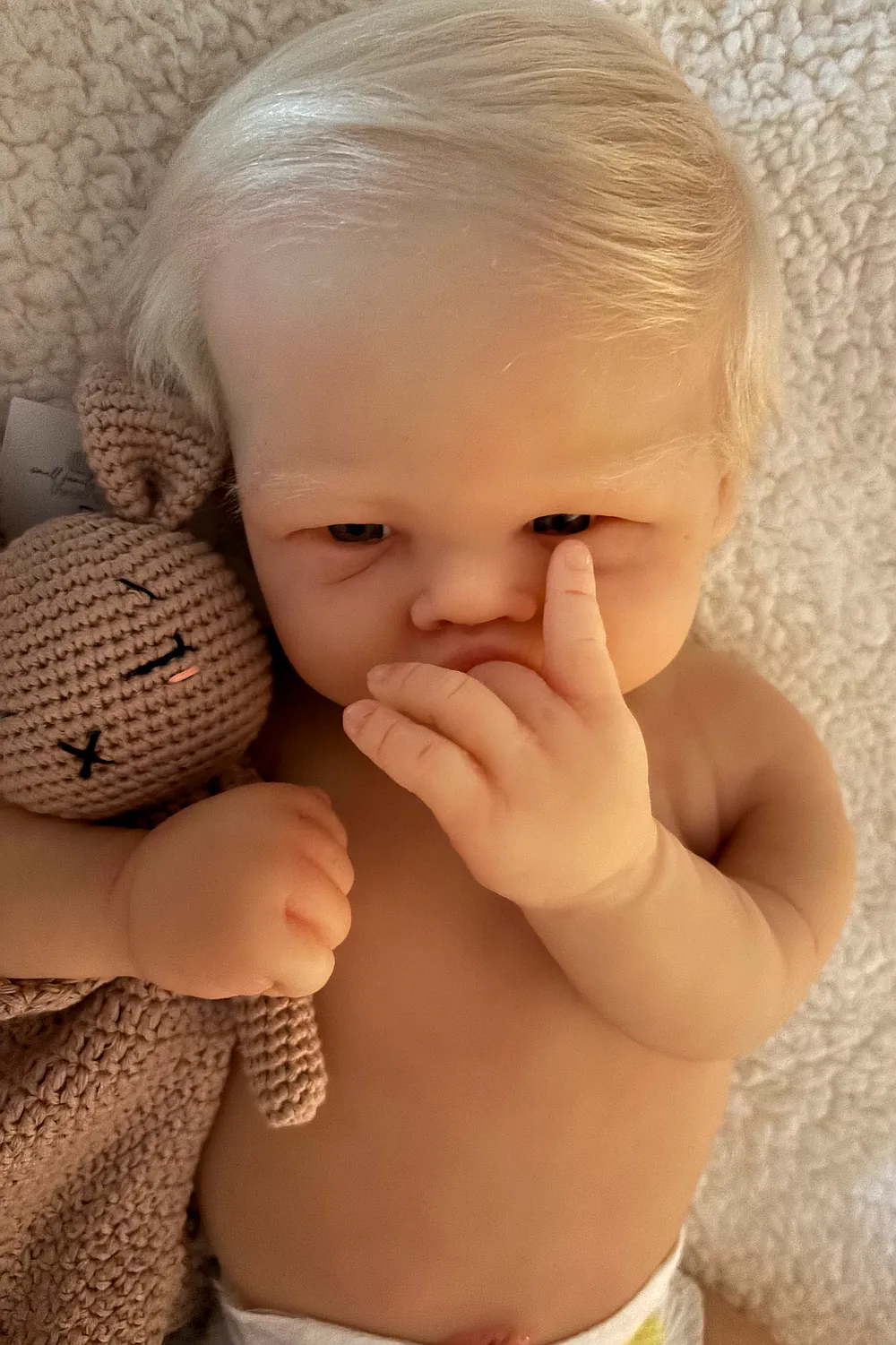 Riko silicone reborn doll for sale by Suzanne Price | Babies by Suzie