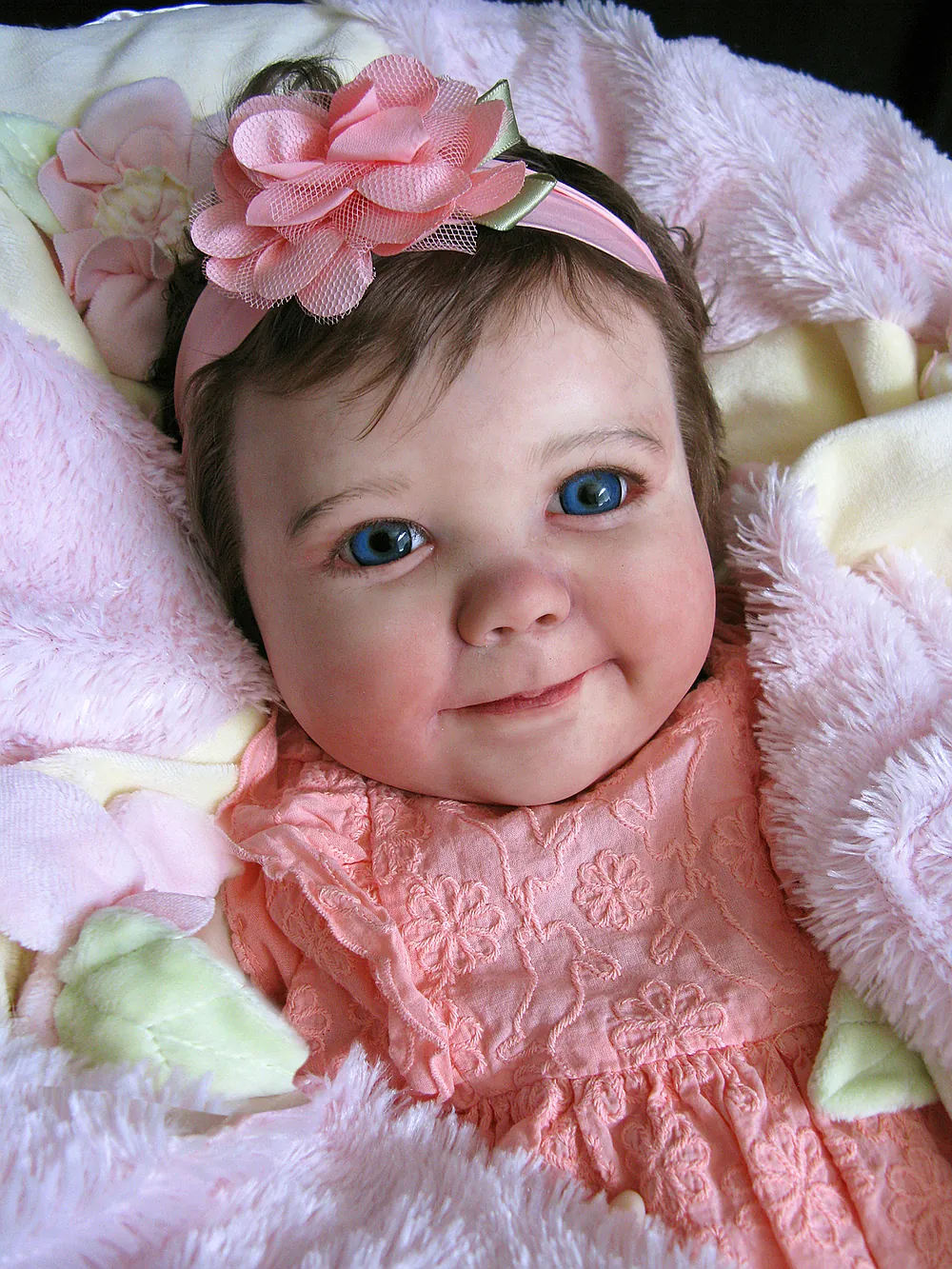 June 7 Months Awake reborn doll by Cathy King | Angelic Lullabies Nursery