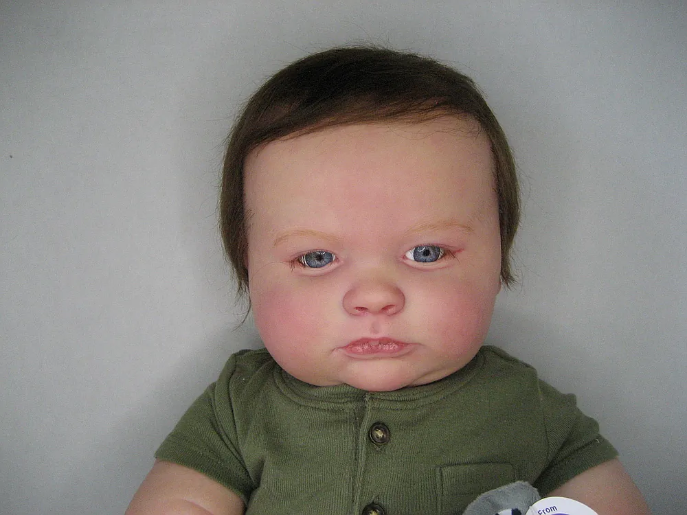 Joseph Awake pre-owned reborn doll by Andrea Wilson | DA Seaman Collection