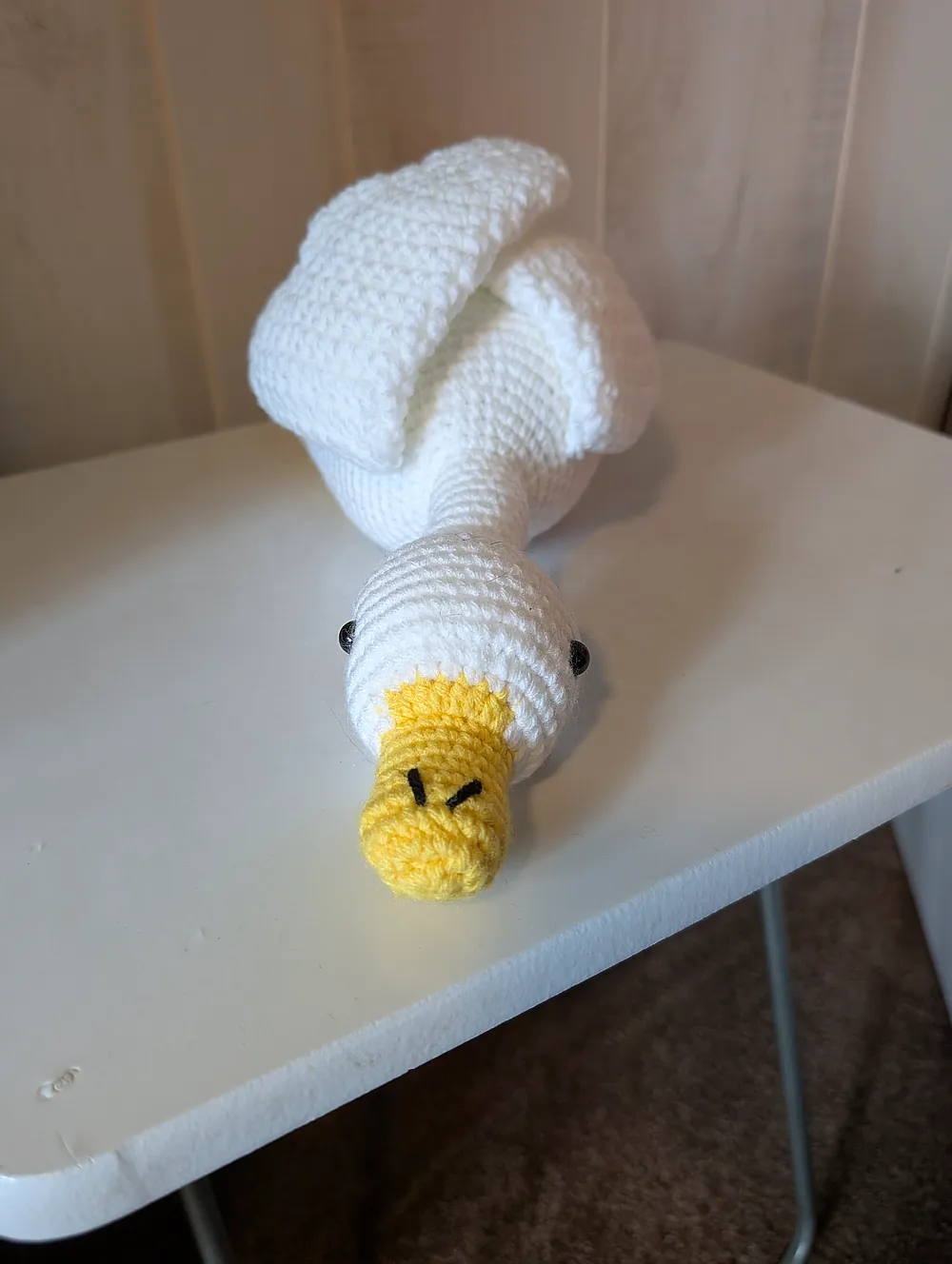 Large Crochet Goose Toy by Nicole Whitman from Adirondack Angels
