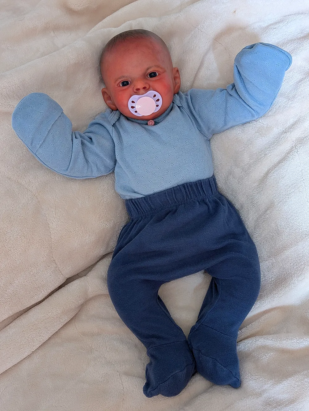 Willow Awake cuddle reborn doll by Nicole Whitman | Adirondack Angels