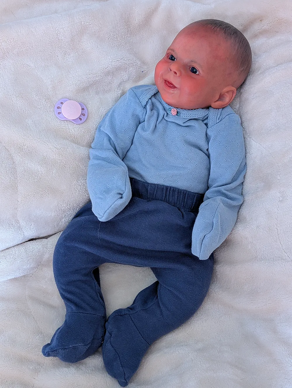 Willow Awake cuddle reborn doll by Nicole Whitman | Adirondack Angels