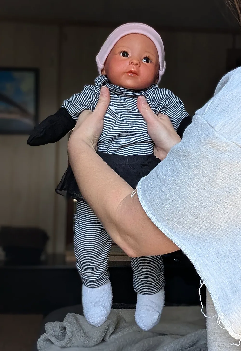 Tami cuddle reborn doll by Nicole Whitman | Adirondack Angels