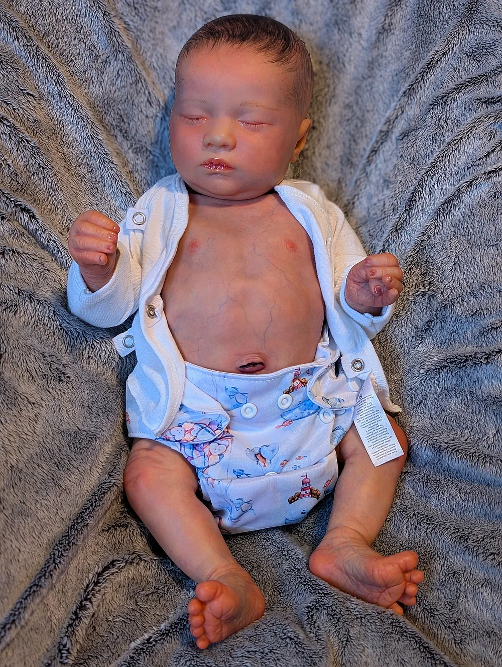 Laila Asleep Reborn Baby Doll by Nicole Whitman | Adirondack Angels