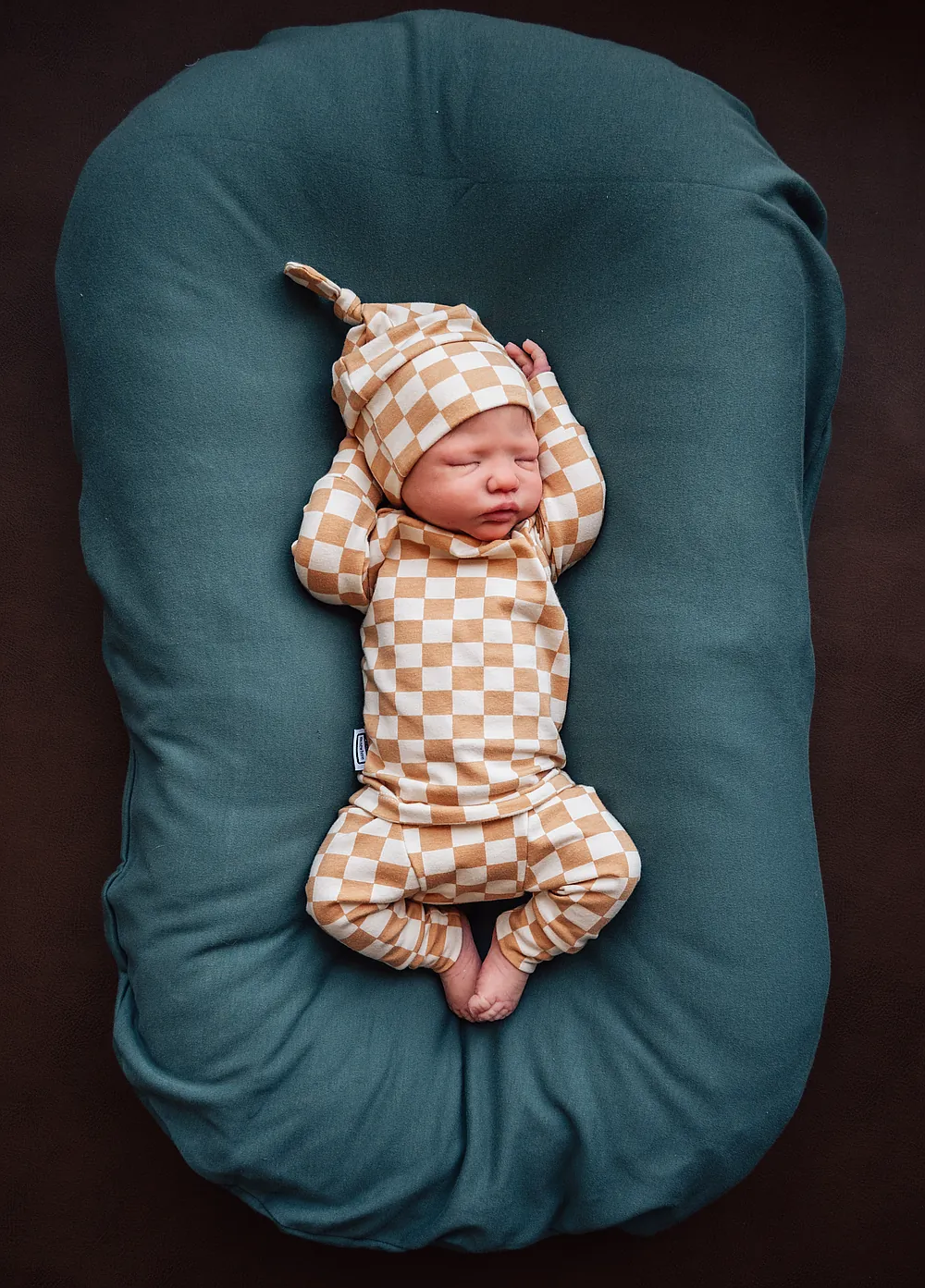 Sand/Cream Checker PJ Set by morgan barksdale from Morgan Barksdale on ...