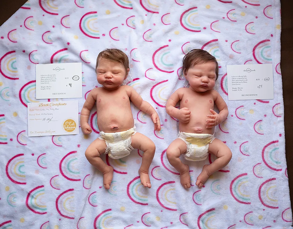 Lelou Twins pre-owned boo boo silicone reborn doll (sold) by Living ...