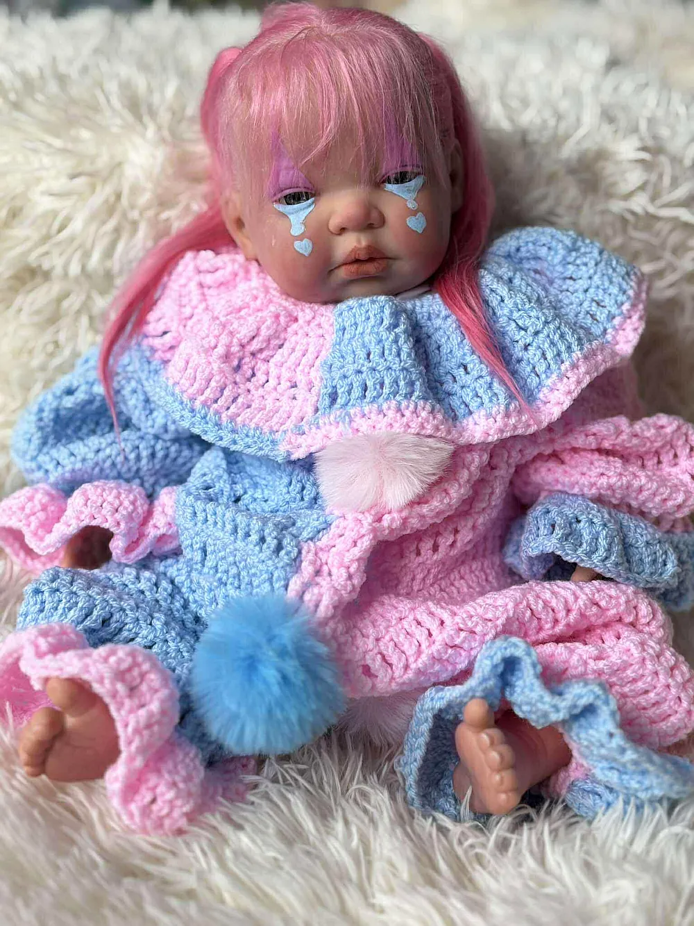 Pippa clown reborn doll by Natasha Byrne | Treasure Tots