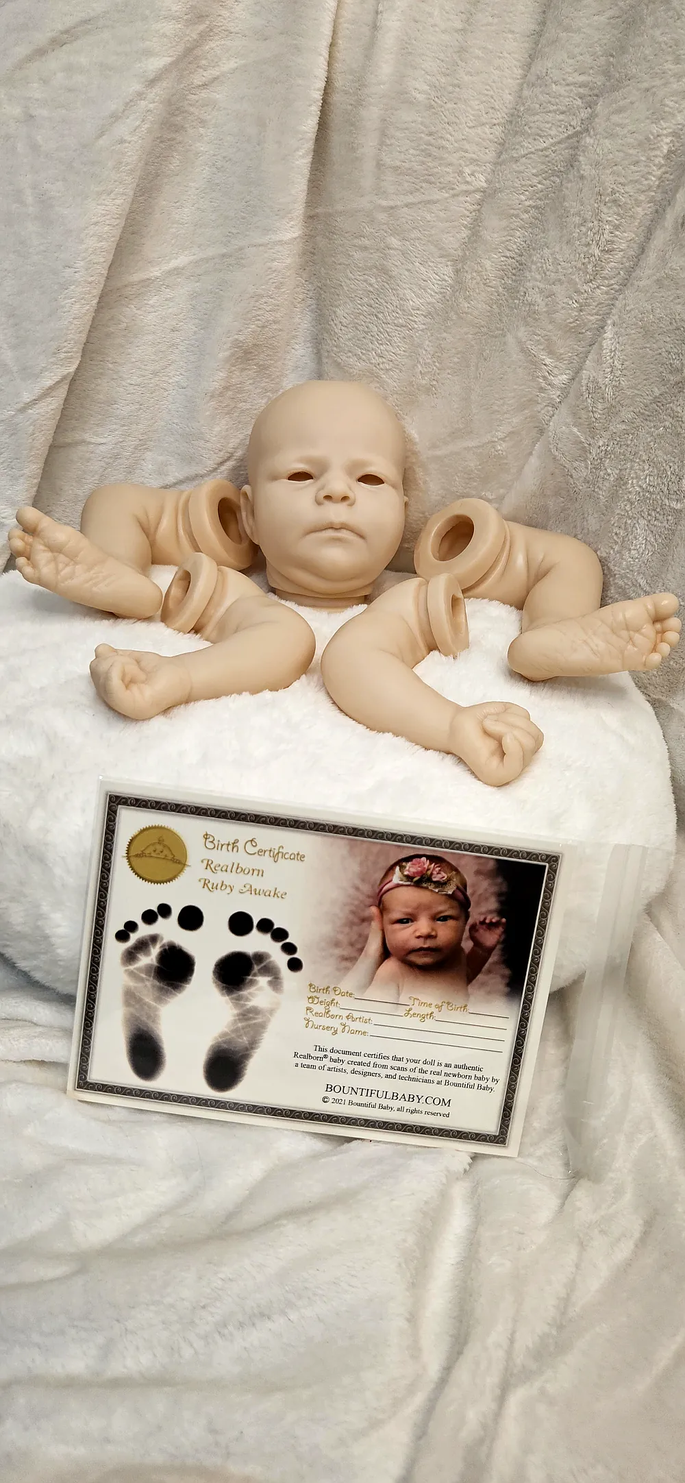 Ruby Awake reborn doll kit by Teresa Alice Ann Deneen | Everbloom