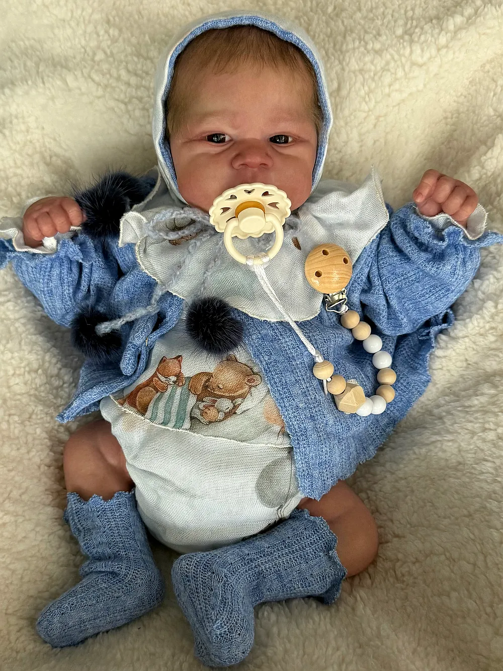 Elijah pre-owned reborn doll for sale by Natia Basilashvili | Vicki Negri