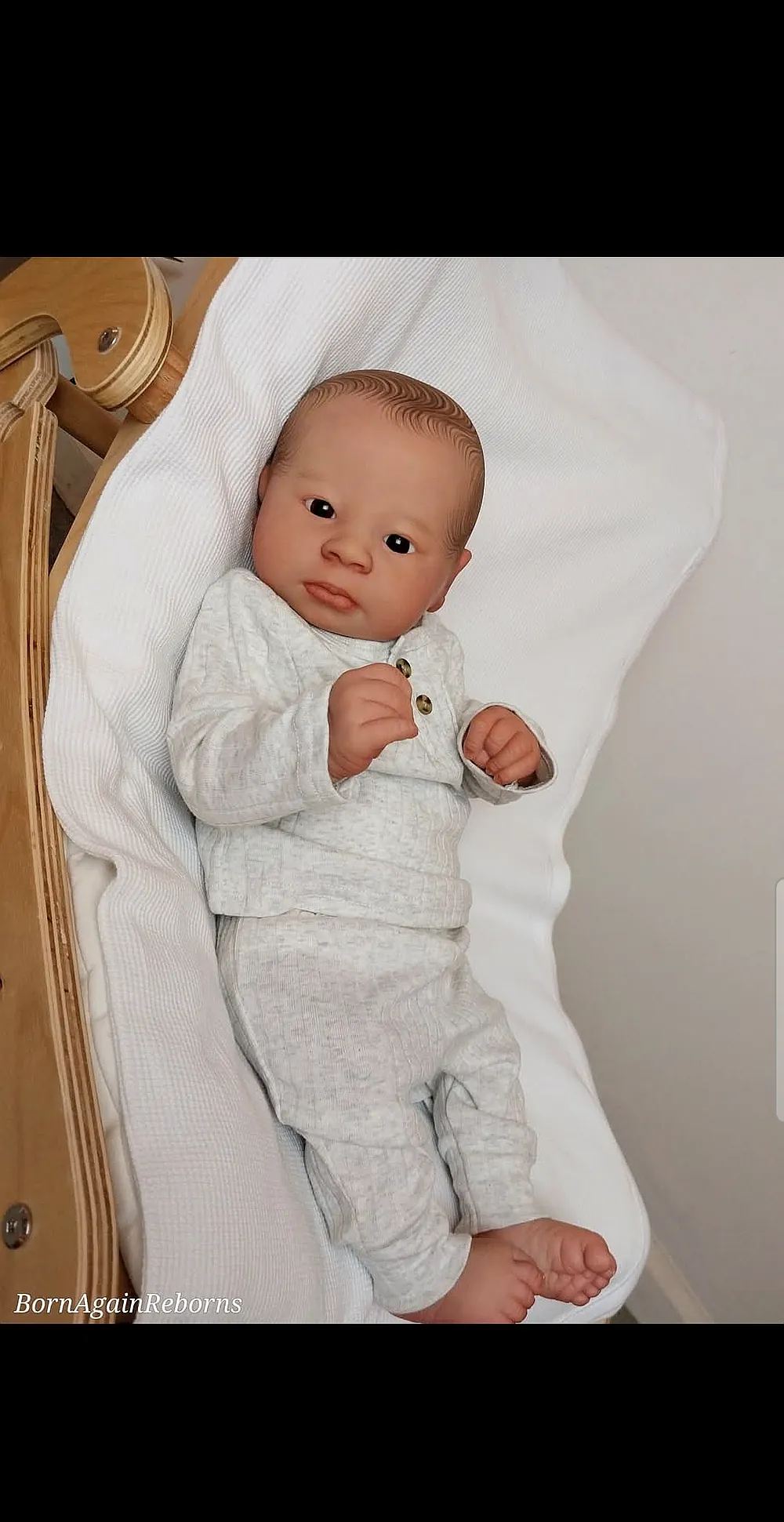 Mary awake by Jennifer Fewell from My Little Lovebugs on Reborns