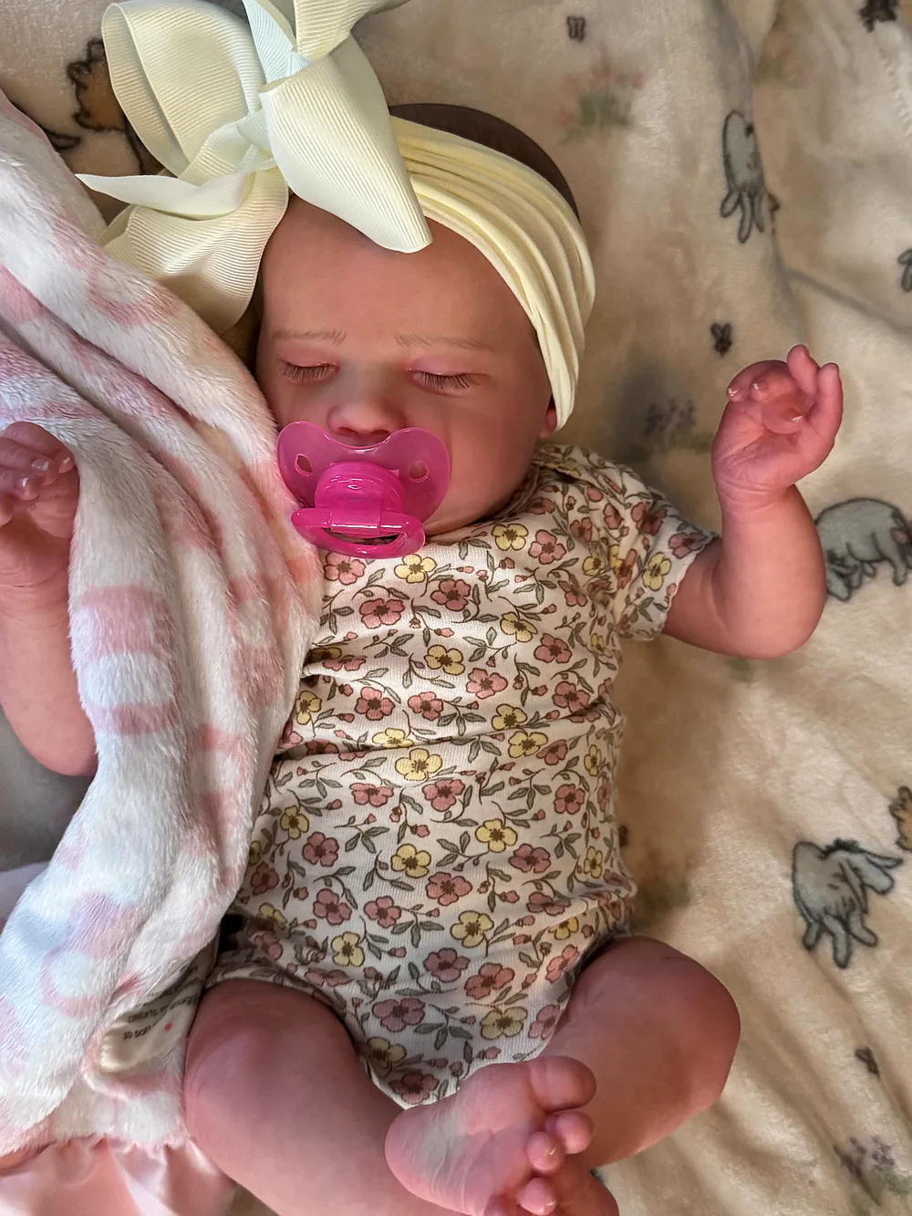 Laila Asleep reborn doll by Tana Flores | Little Bitty Doll Nursery