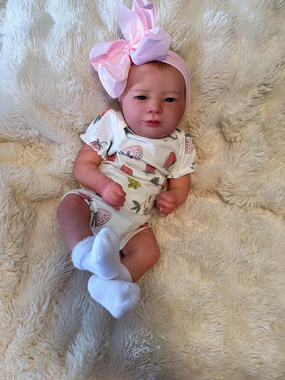Laila Awake reborn doll by Tana Flores | Little Bitty Doll Nursery