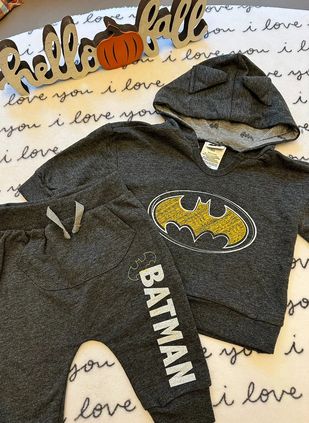 Batman Sweat Set by Sharon Thorlakson from Angel Dreams Nursery on Reborns