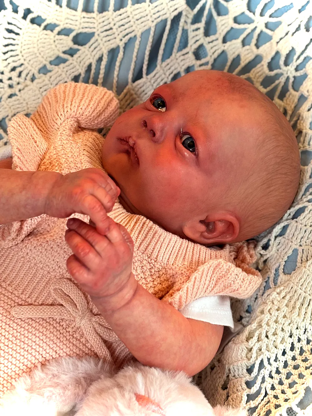 Pearl boo boo reborn doll by Melissa Busse | Honeybee Art Dolls