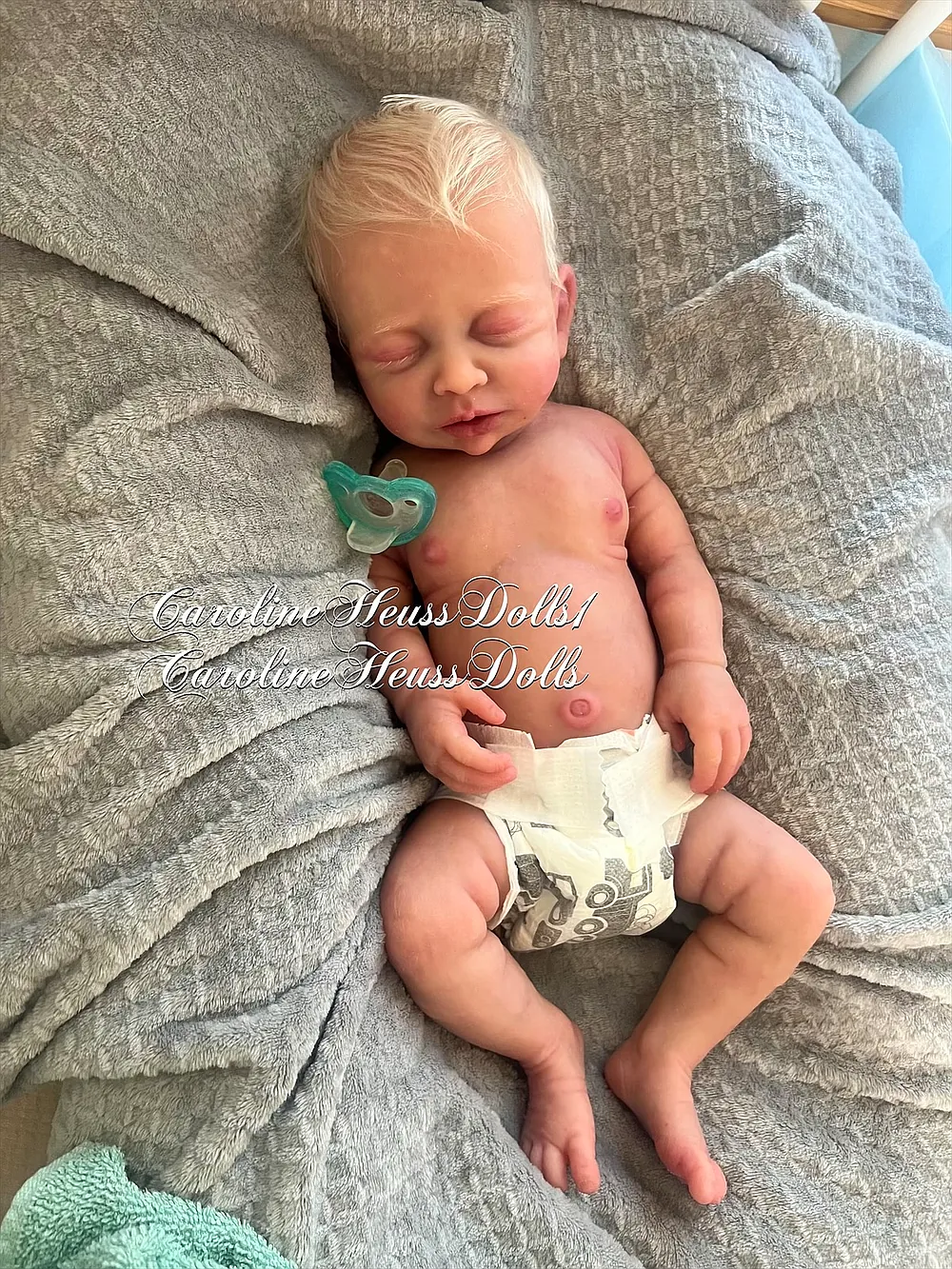 Chubby 8lb Drew Silicone Reborn Baby Doll by Caroline Heuss | Caroline ...