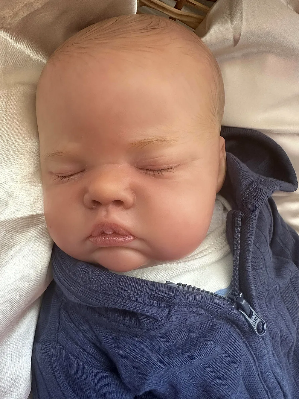 Rylee Asleep Cuddle Reborn Baby Doll by Diane Fox | Sunshine Dollhouse