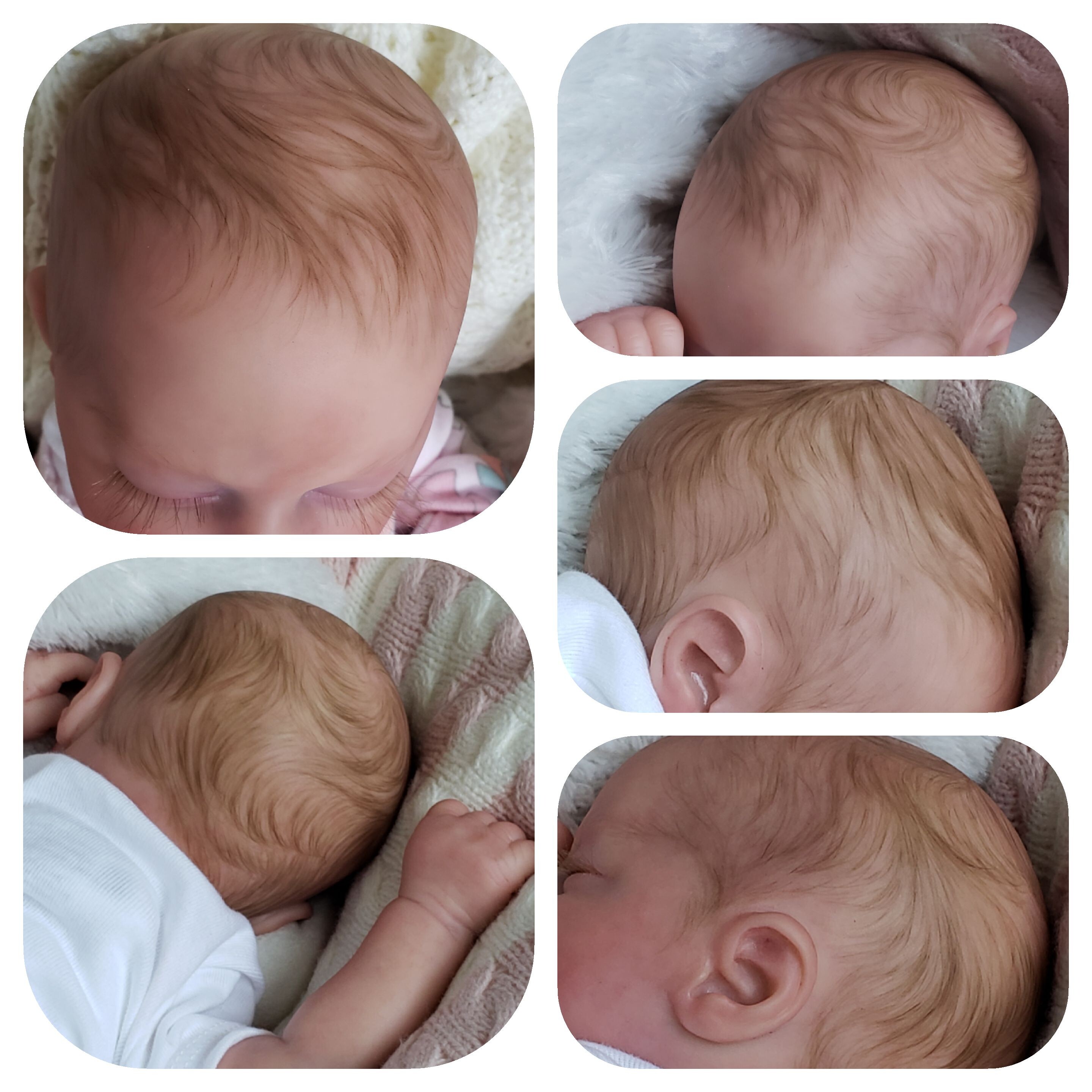 Aria Asleep reborn doll by Donna Rich | Aunt Daisy's Nursery