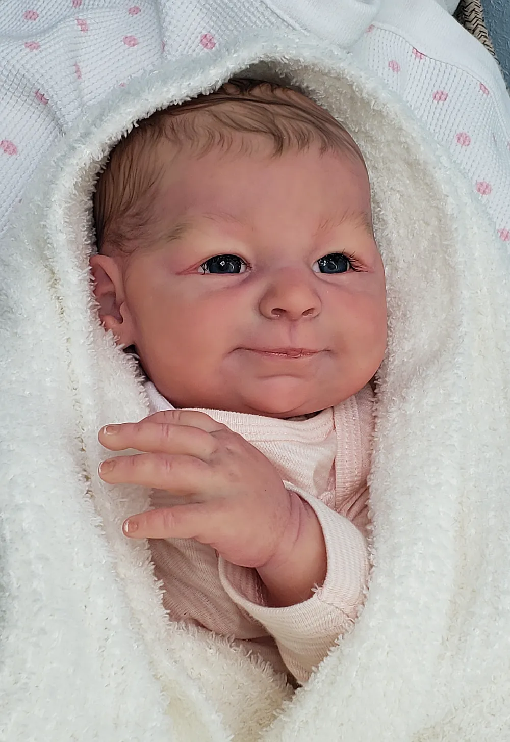 Luan Boo Boo Reborn Baby Doll by Donna Rich | Aunt Daisy's Nursery