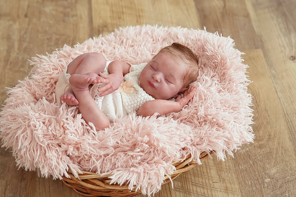 Laura reborn doll by Debbie Snider | Heaven Kissed Babies