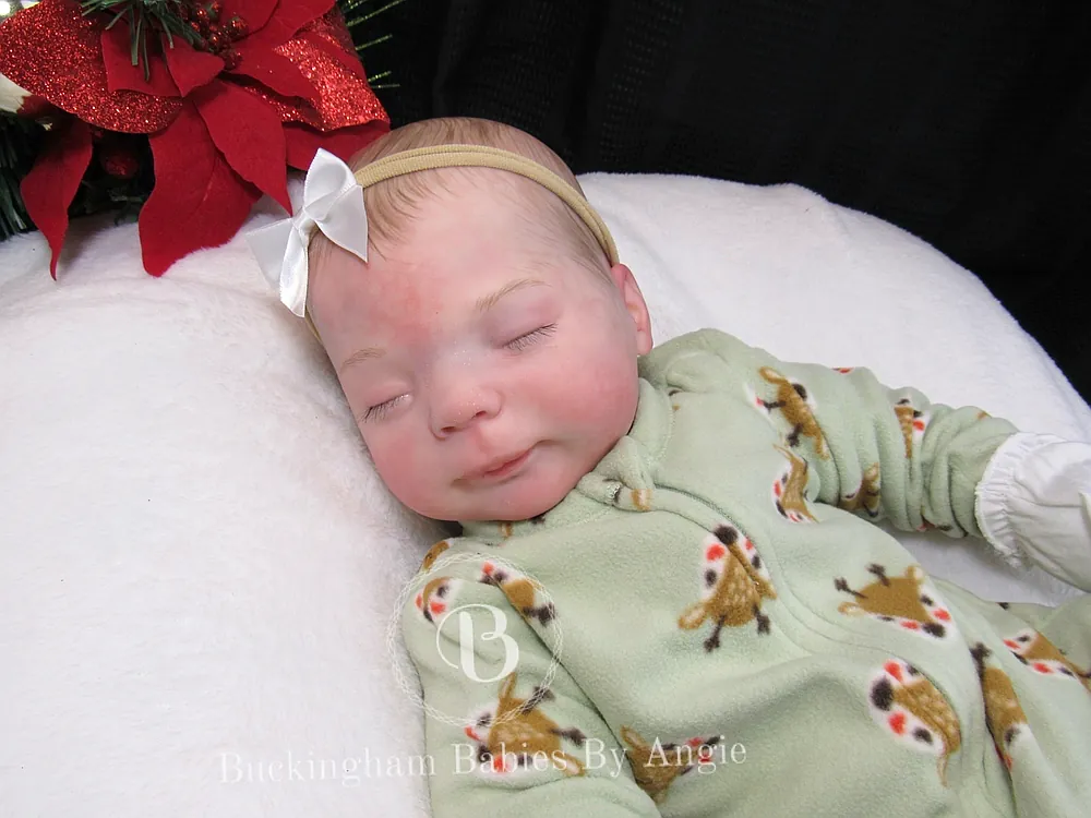 Heather cuddle reborn doll by Angie Erickson | Buckingham Babies by Angie