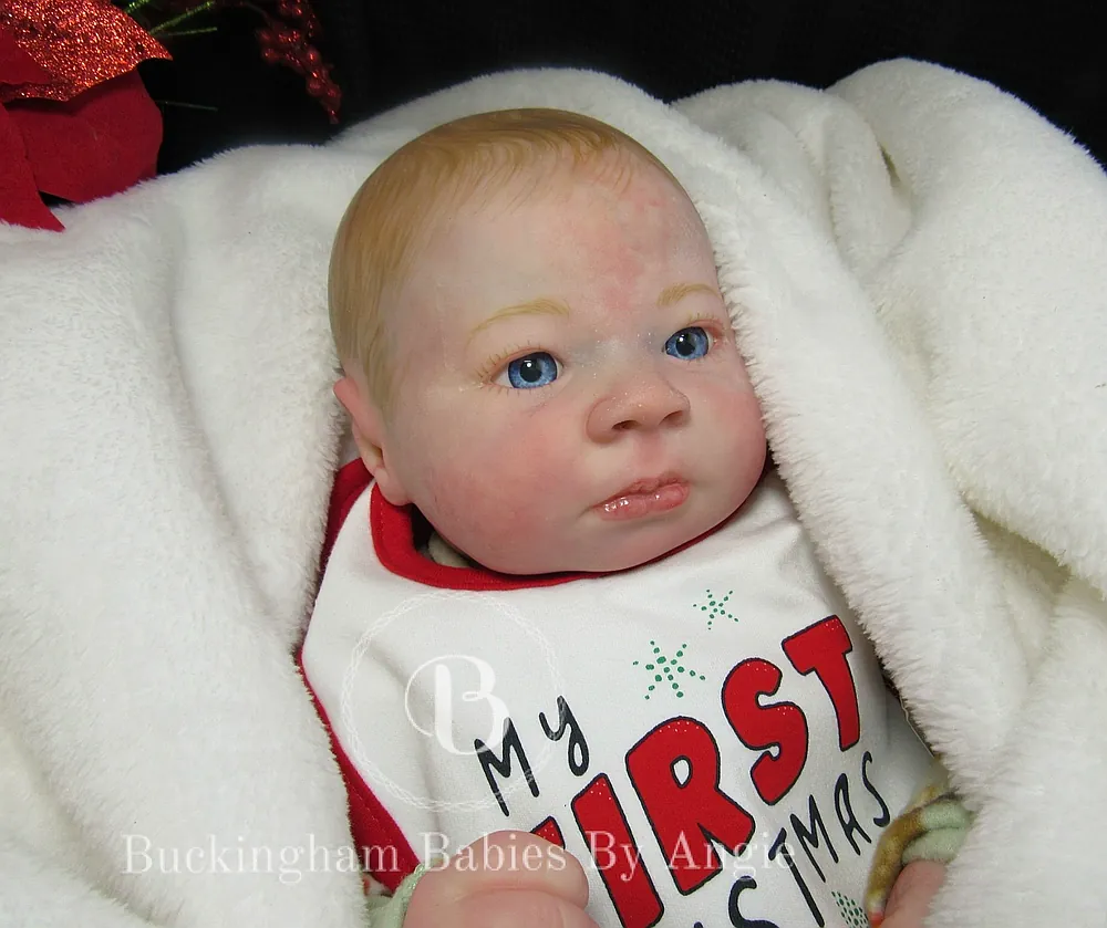 Mary Awake reborn doll by Angie Erickson | Buckingham Babies by Angie